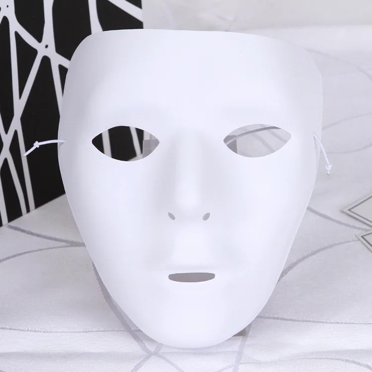 Halloween Masked Dancers Ghost PVC White Street Men Women Hip Hop Masks ...