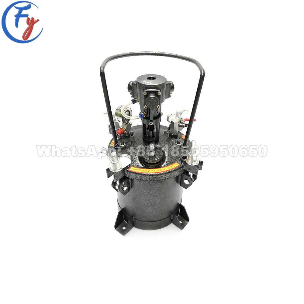 Pressure-Paint-Pot-5Gallon-with-Air-Powered-Mixing-Agitator-Stainless ...