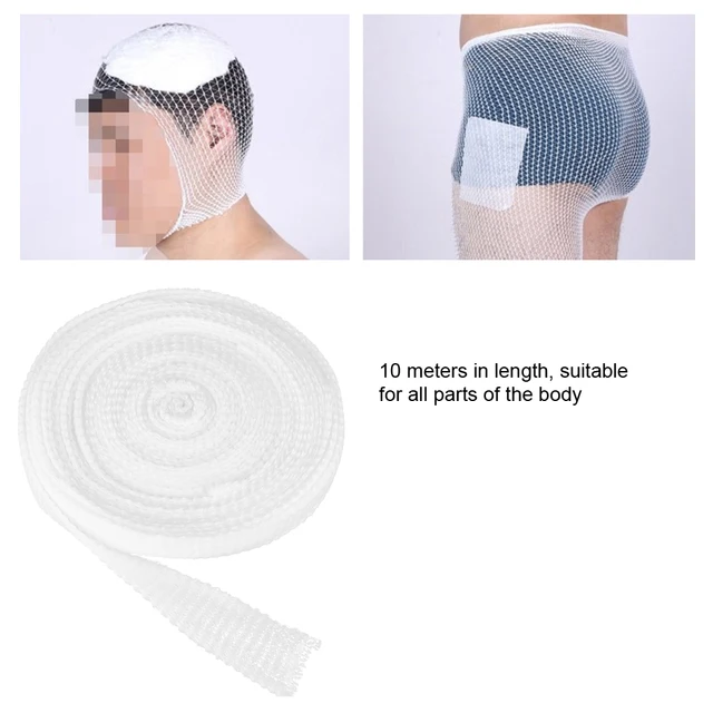 10M/Roll Elastic Net Wound Dressing Bandage Stretchable Medical Nursing ...