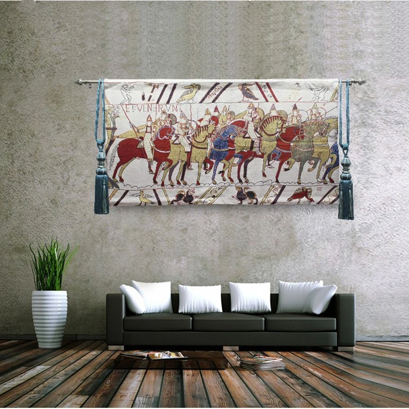 80*140cm Tapestry Art Home Decoration Medieval Classical Bayeux Fabric ...