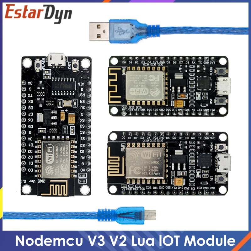 Módulo sem fio ch340/cp2102, wi fi, nodemcu v3, v2, placa de desenvolvimento, internet, esp8266 ...