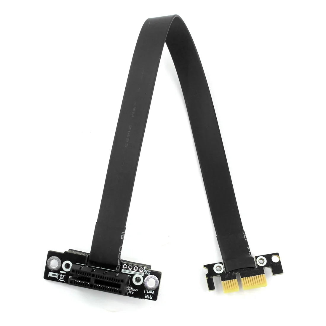 Pcie 그래픽 카드 직각 연장 케이블 Pcie 3 0x1 ~ X16 라이저 Pc용 전원 와이어 코드 포함 25cm