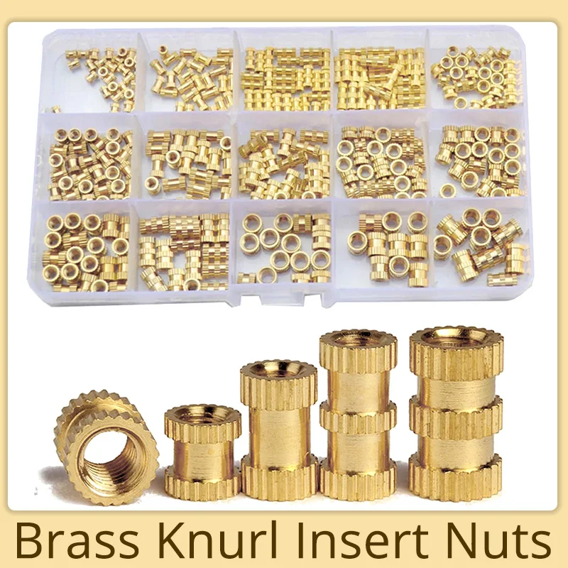 Injection Molding Brass Knurled Thread Inserts Nut - M2 M3 M4 M5 Nut ...
