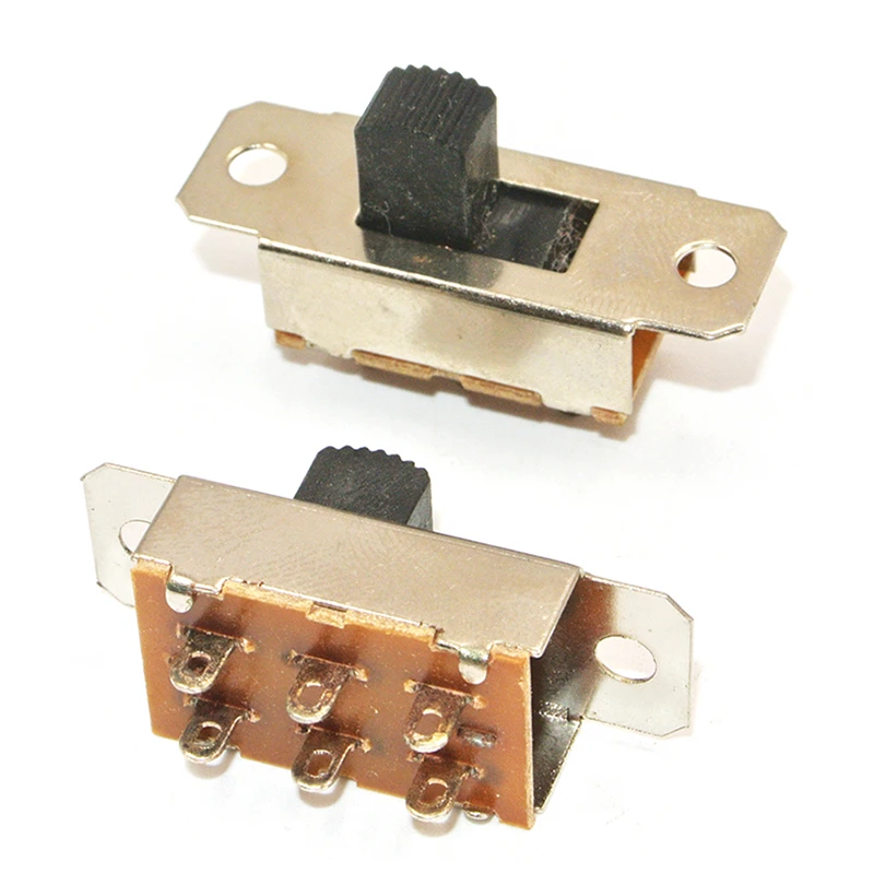 10pcs X 6p Dpdt Solder Pin 2 Position Slide Switch - Switches - AliExpress
