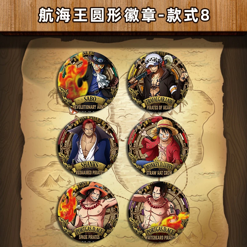 Anime Manga one piece Badges Pins Buttons Backpack Decorate|Wind Chimes ...