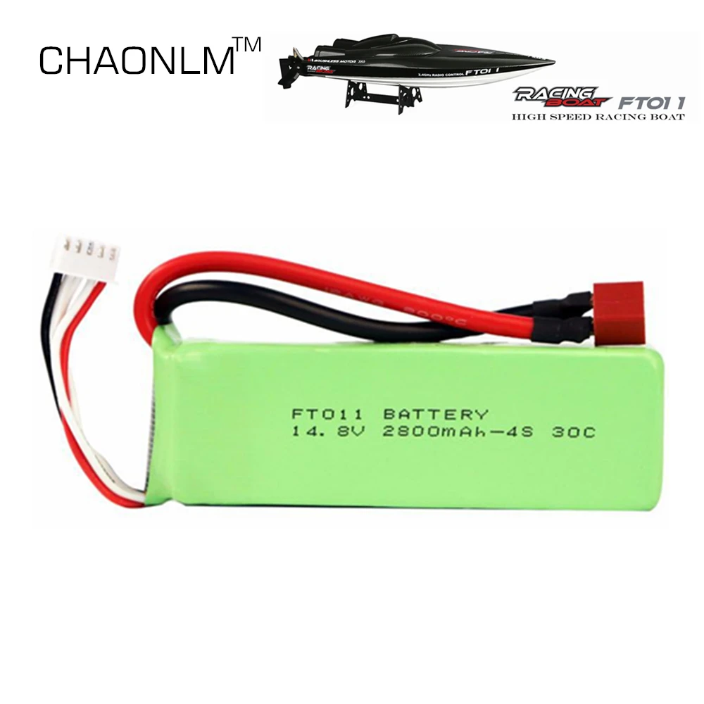 14.8v 2800mah 4s 30c Lipo Battery For Ft010 Ft011 Rc Boat Rc Helicopter ...