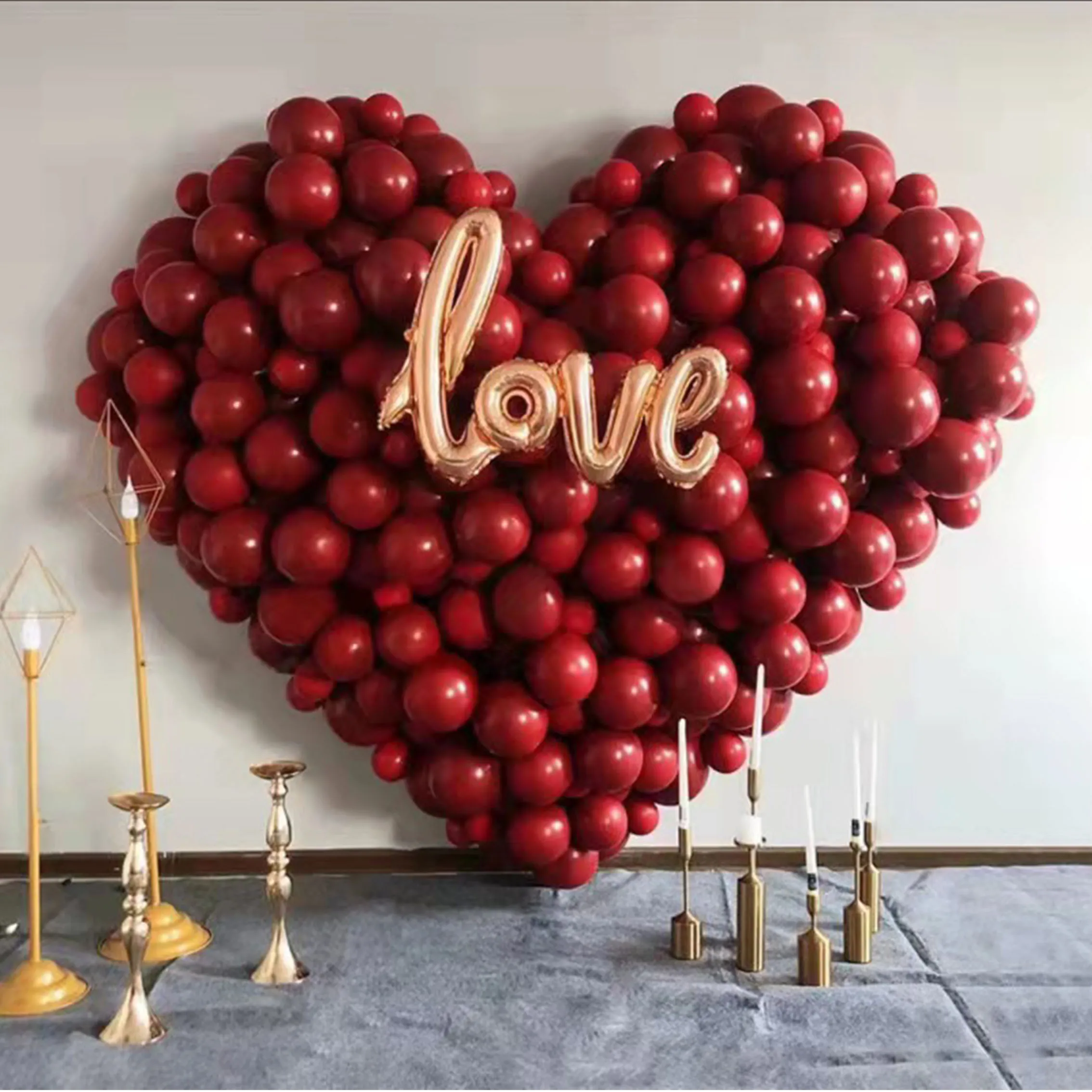 Double-Layer-Balloon-Decoration-Wedding-Arrangement-Wedding-Scene ...