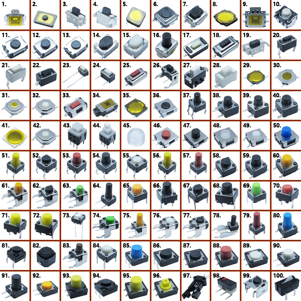 200-500PCS-Push-Button-Touch-Micro-Switch-Kit-Car-Remote-Control-Tablet ...