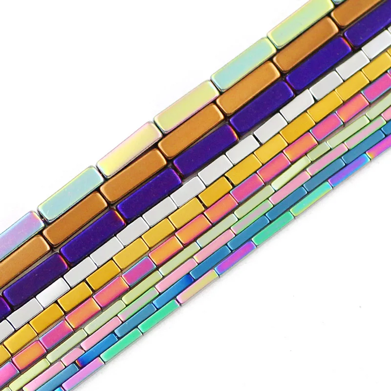 Cuboid Natural Stone Hematite | Stone Jewelry Making | Stone Diy ...