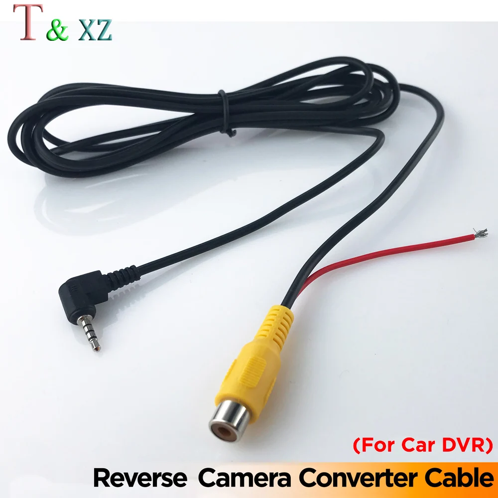 T& Xz Rca To 2.5mm Av In Cable For Car Dvr Cam Corder Rear View Parking ...