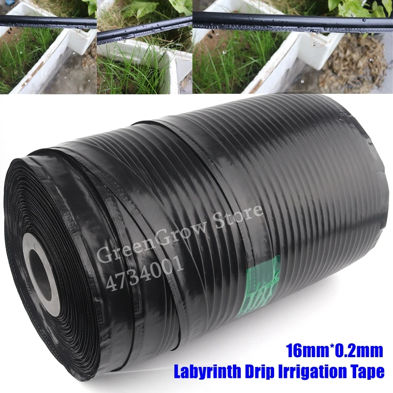 1000m/Roll 16mm*0.2mm Single Blade Labyrinth Drip Irrigation Tape ...