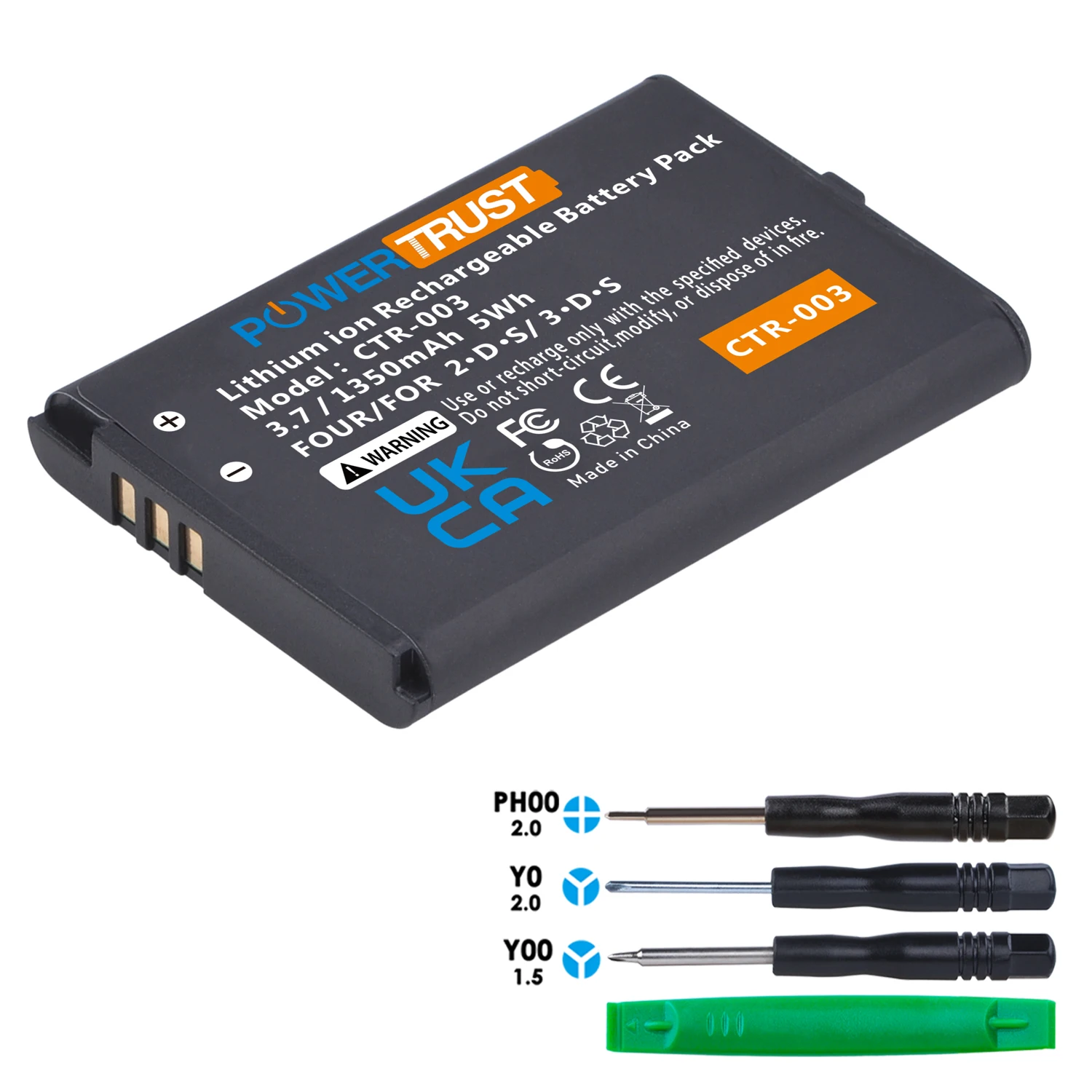 1Pc 1350mAh CTR 003 CTR003 CTR 003 Battery for Nintendo 3DS, 2DS XL ...