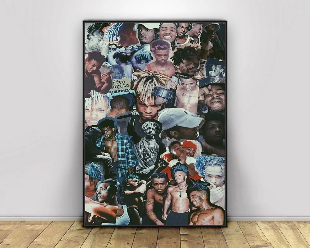 Xxxtentacion Póster de música de estrella de Rap y Hip Hop, lienzo de ...