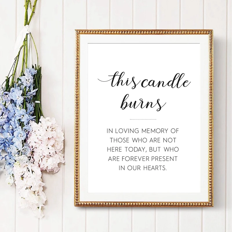 Wedding-Decoration-Picture-Memorial-Candle-Sign-Canvas-Poster-Loving ...