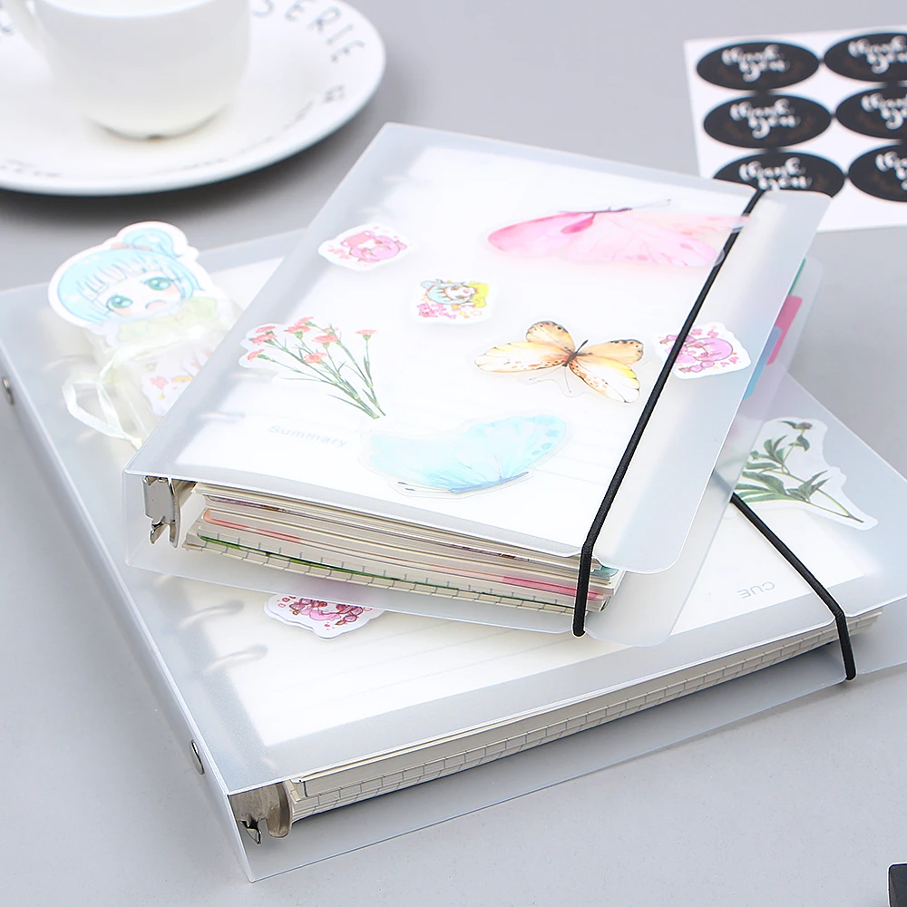 A5 A6 Spiral Notebook Cover Loose Diary Coil Ring Binder Filler Paper ...