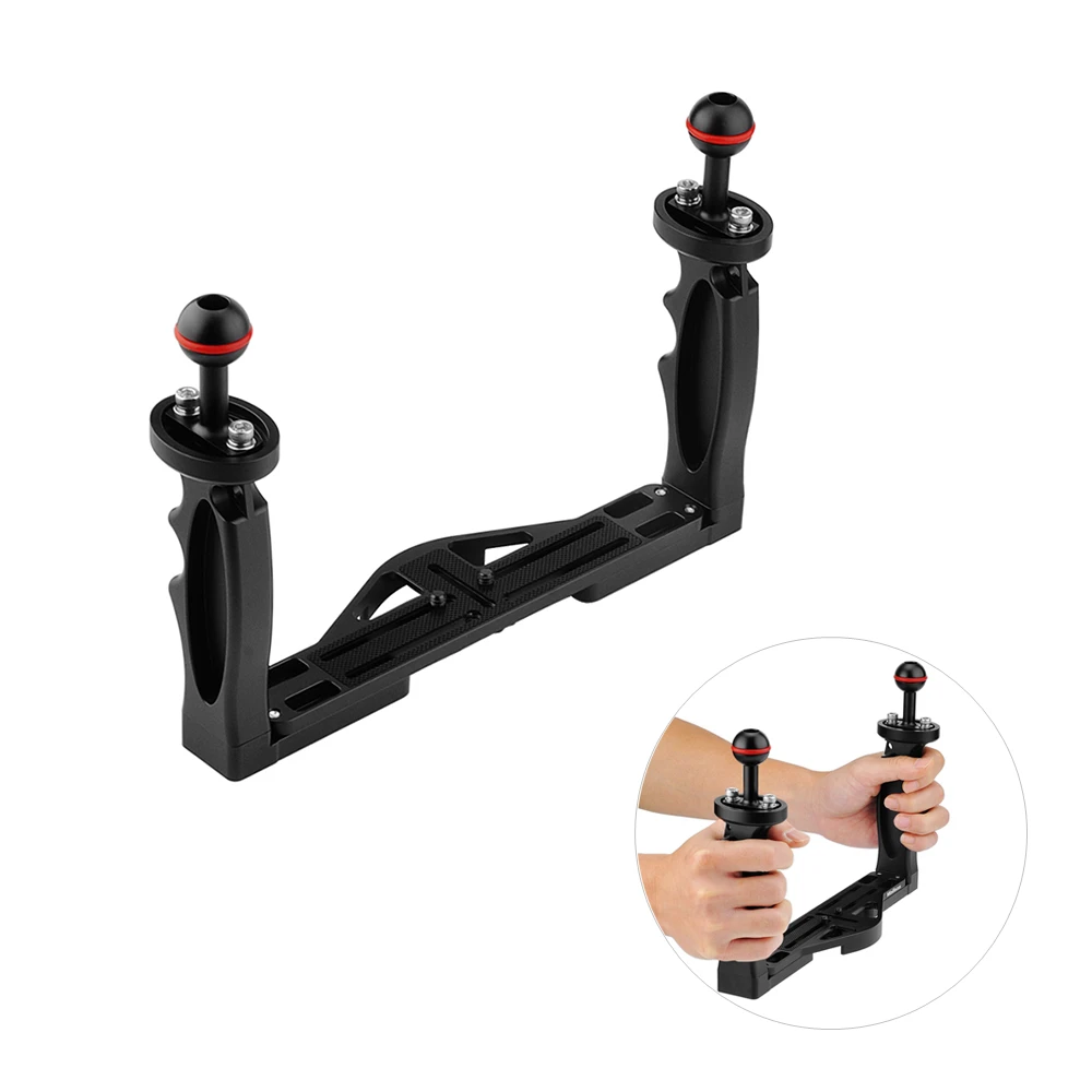 Underwater Camera Tray, Aluminum Underwater Tray with 1'' Ball Head ...