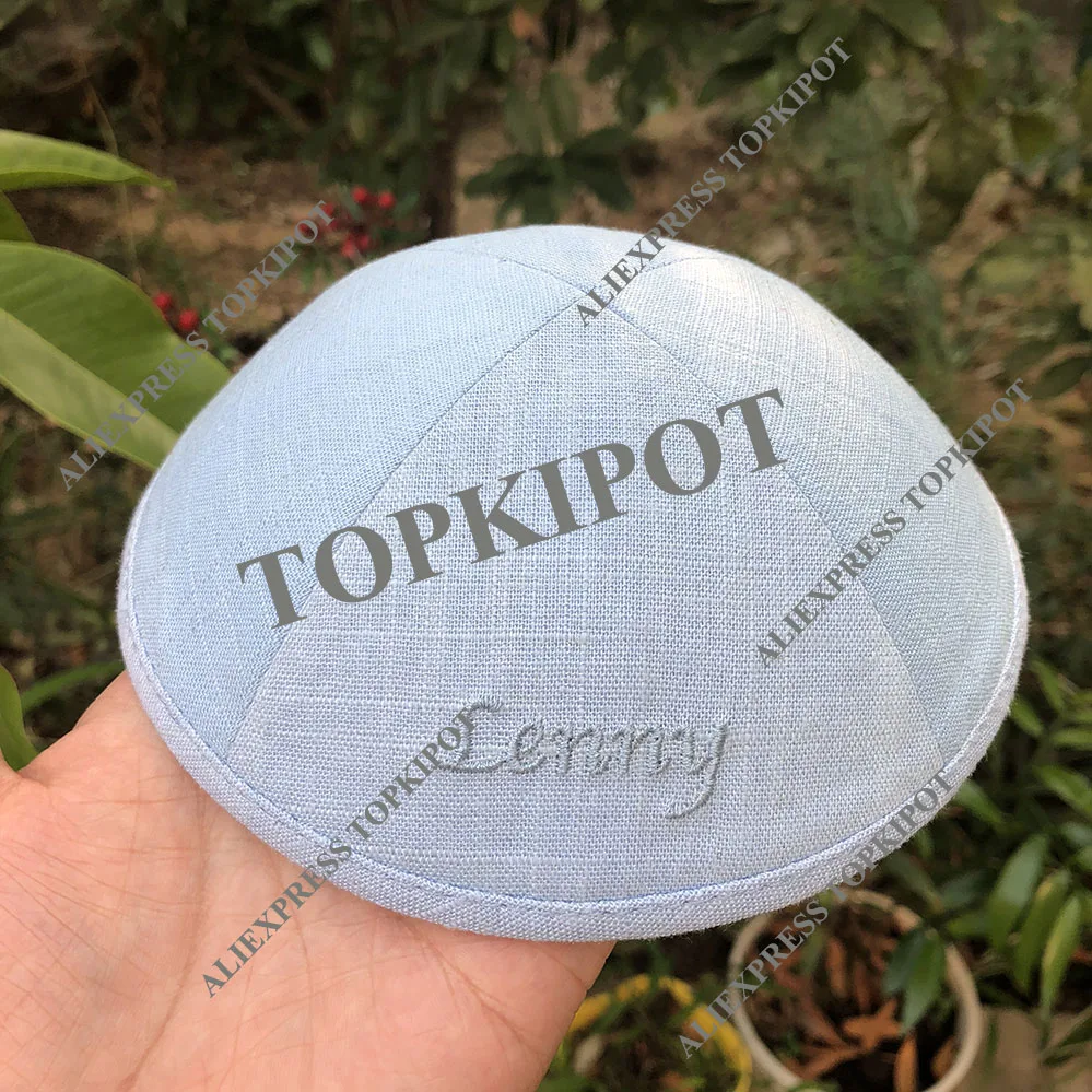LINEN KIPOT, KIPPOT, KIPPAH CAPS, YARMULKES, CIPA, WEDDING JEWISH CAPS ...