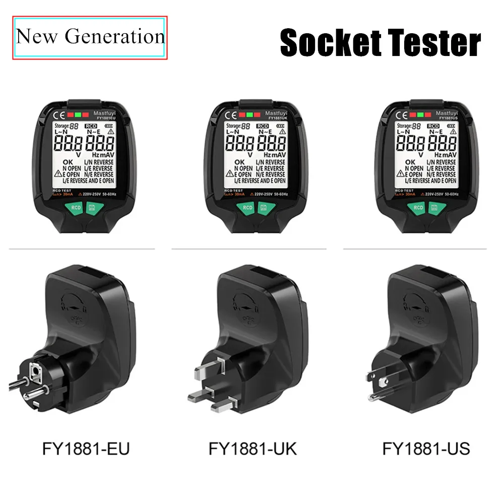 New-Generation-Full-Screen-Socket-Tester-Ground-Zero-AC-Voltage-Tester ...