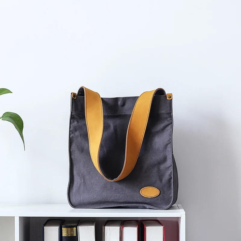 Women Canvas Japanese Style Bags Schoolbag Fashionable Simple Messenger ...
