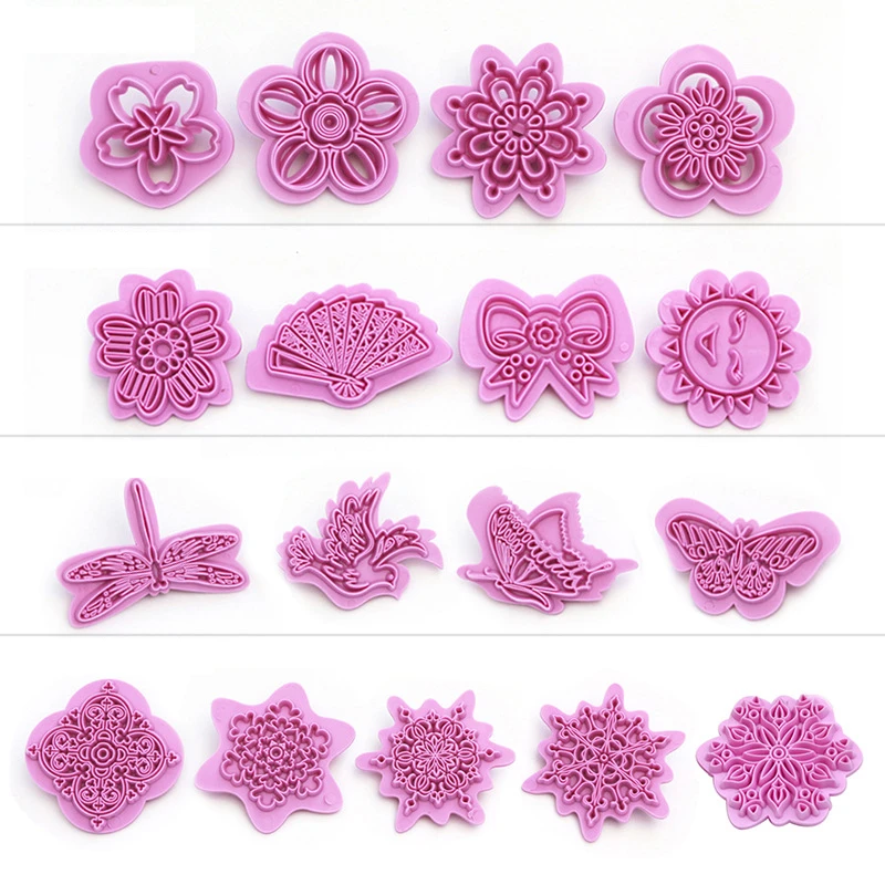 4 To 5 Piece Suit Diy Tools Fondant Cake Mold Set Baking Embossing ...