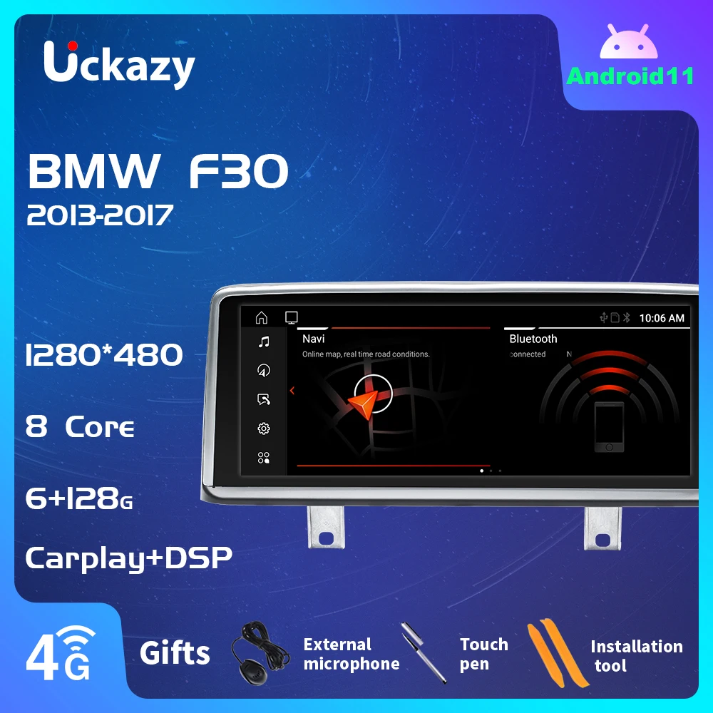 Uckazy 6GB Android 11 Car Multimedia Player For BMW F30 F20 F31 F22 F21 ...