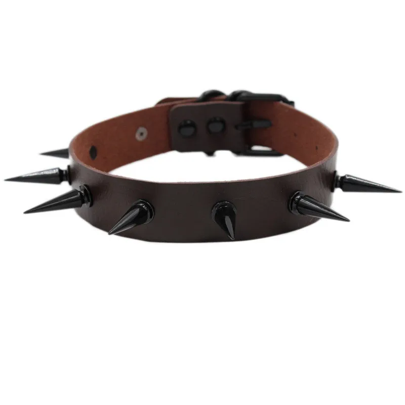 Punk Spike Goth Studded Collar - UrbanWearOutsiders