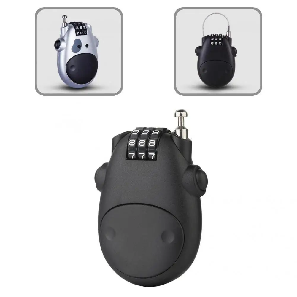 Wire Rope Lock Useful Convenient Universal Helmet Password Mechanically ...