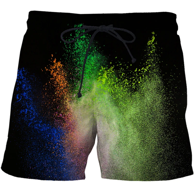 New-Speckled-tie-dye-pattern-Shorts-Men-Women-s-Swimsuit-Summer-Beach ...
