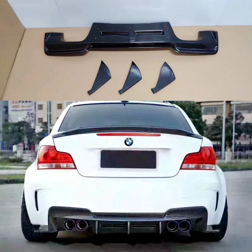 JC SPORTLINE Carbon Fiber Rear Diffuser Fits For BMW Series E82 E88 M ...