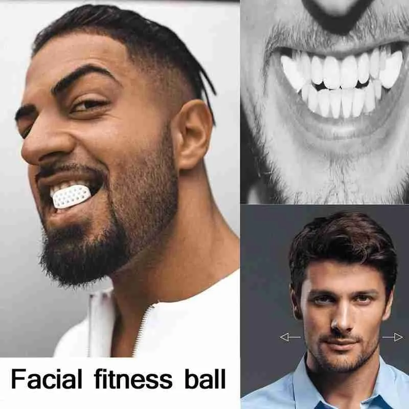 JawLine Exerciser Ball Silica Gel Fitness Muscle Training Ball ...