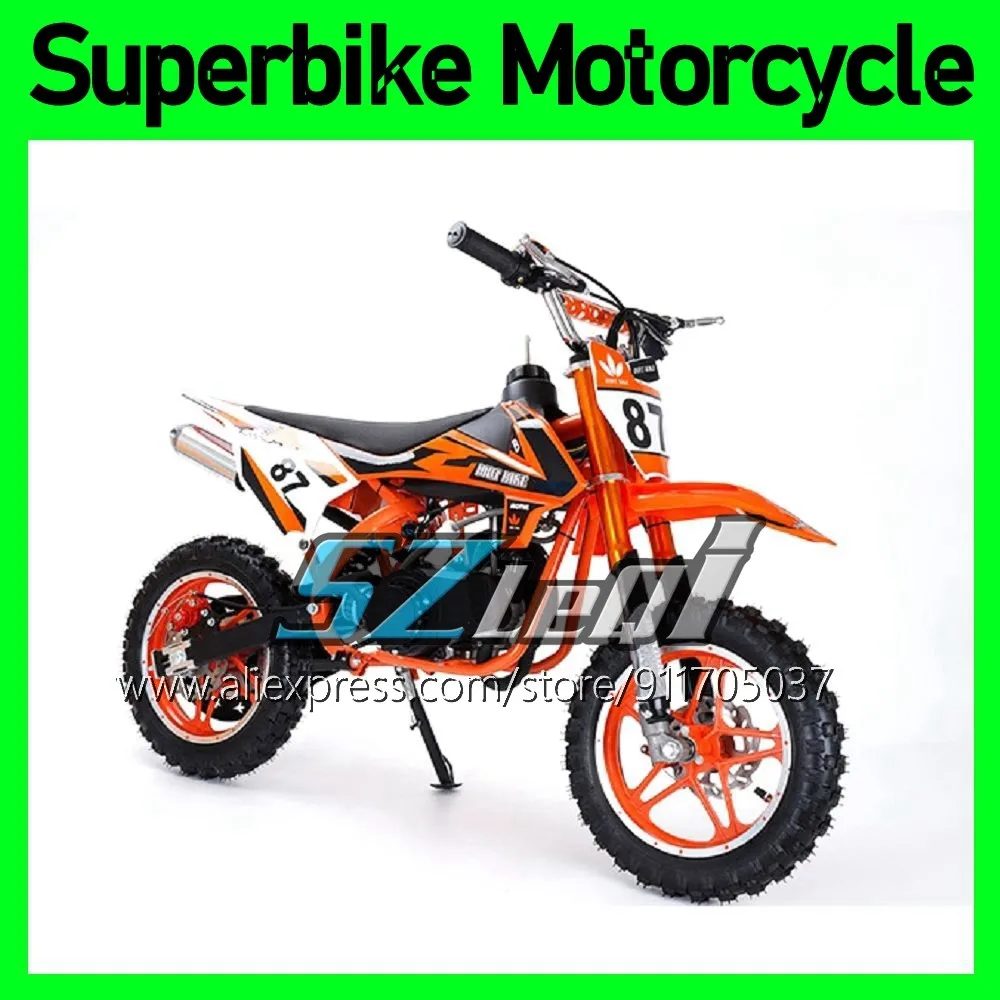 Mini motocicleta 2 tempos 49cc 50cc atv off-road real superbike moto ...