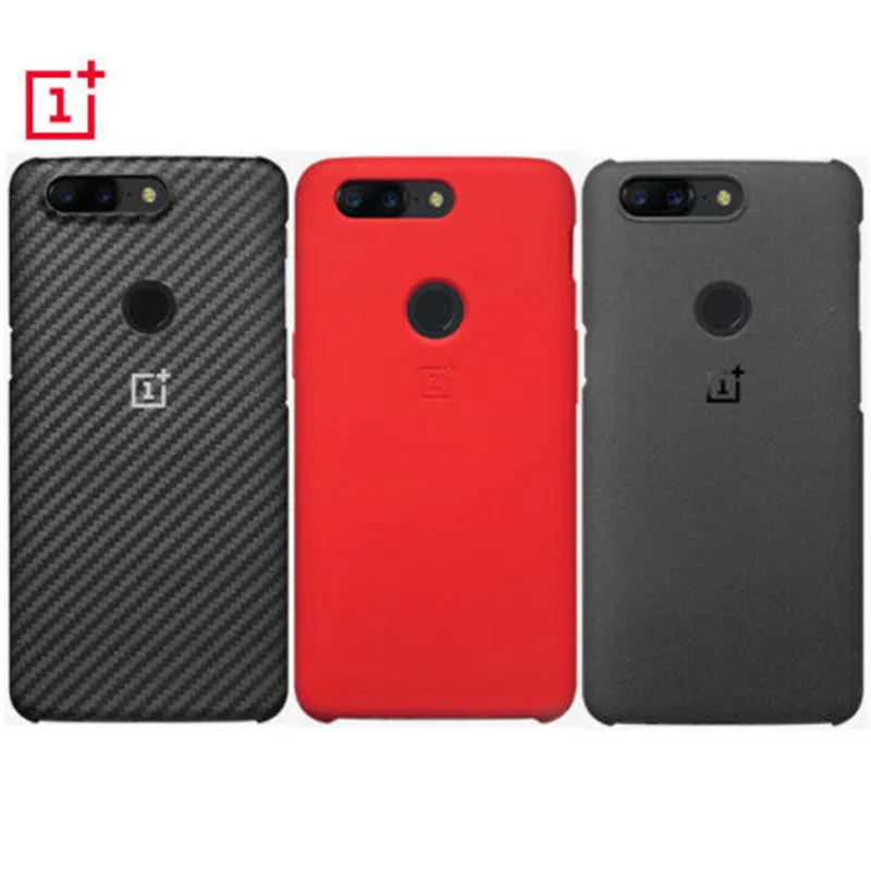 Original Official For Oneplus 5t Genuine Sandstone Karbon Matte Slim ...