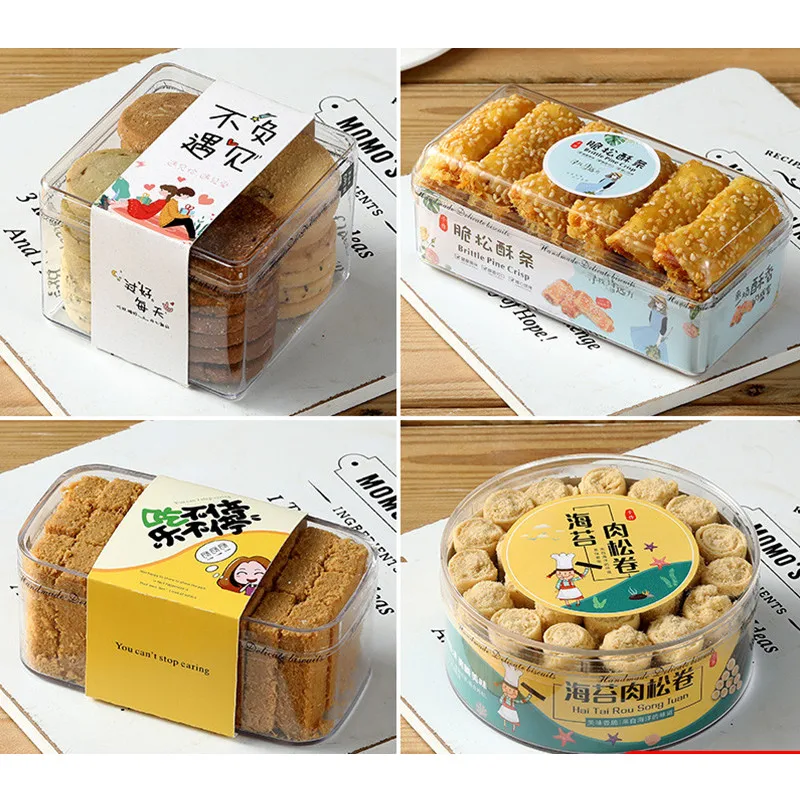 10pcs-Hard-plastic-clear-packaging-boxes-cookies-biscuits-snack-cup ...