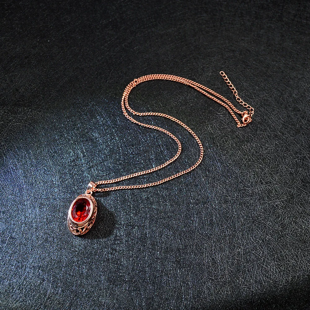 Red Color Crystal Round Jewelry Sets – Gofaer Finds store!