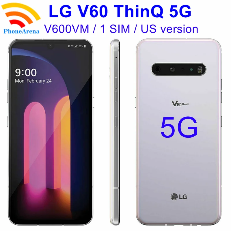 Original Lg V60 Thinq 5g Mobile Phone V600vm【99% New】6.8" Us Version Ram 8gb Rom 128gb Nfc ...