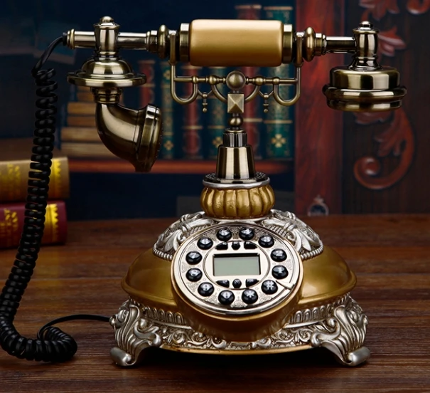 Classical Antique Fixed Telephone Antique Old Fashioned Telephone/hands ...