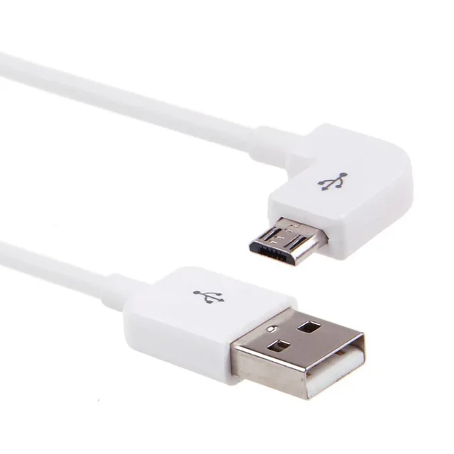 1M 3M 5M USB 2.0 to Micro USB Date Cable Line Elbow 90℃ Mobile Phone ...