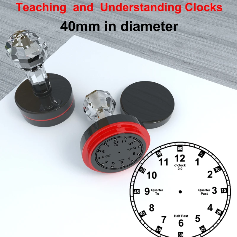 1 Piece Clock Stamp Learning Time Teaching Tools For Primary School ...