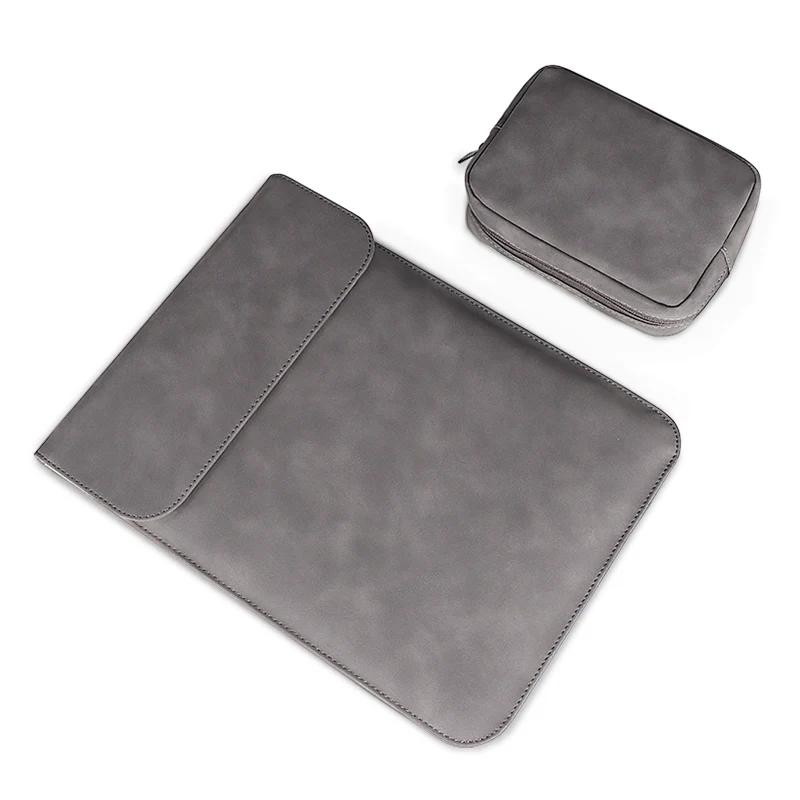 Capa de couro pu macio para laptop, para macbook air pro 13 14 15 ...