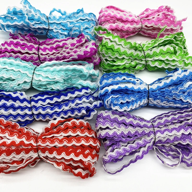 5-yards-Double-Color-S-Shaped-Curve-Wavy-Lace-Trim-Ribbon-For-Handmade ...