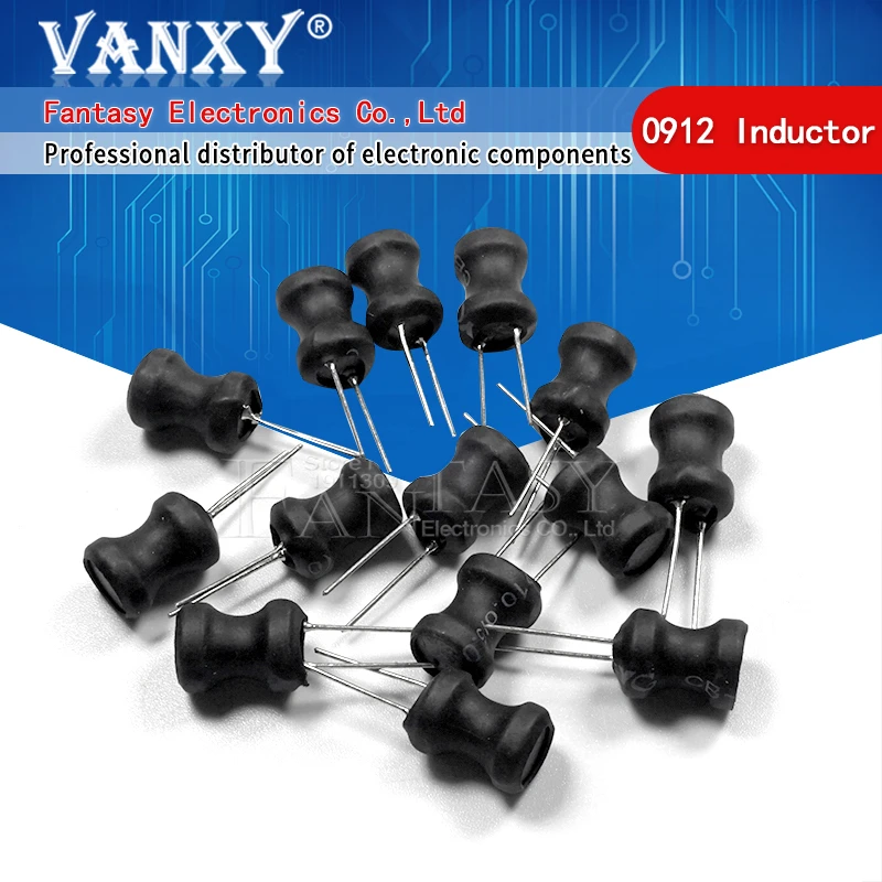 10pcs Unshielded Wirewound Dip Power Inductor 0912 (9*12mm) 100uh 220uh ...