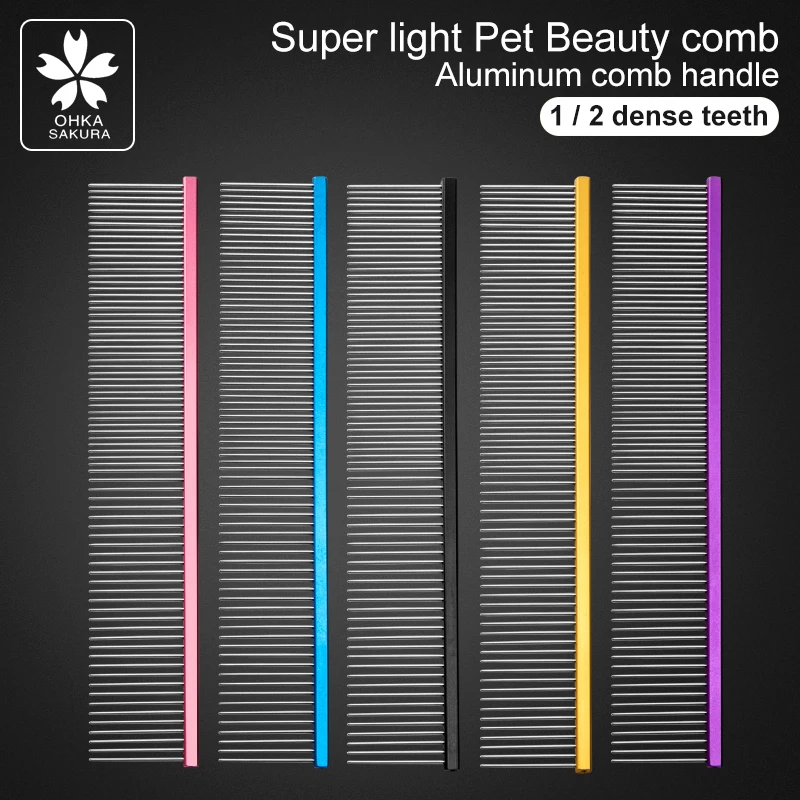 Professional-color-pet-comb-mr-225-pick-comb-light-aluminum-hair-comb ...