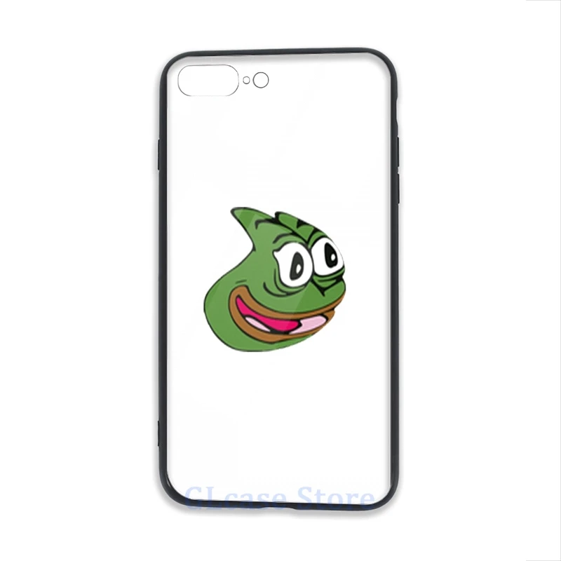 Pepega(2) iPhone 12 Pro 11 X XR XS Max 8 7 6 6s Plus 5s 소프트 TPU 유리 뒷면 ...