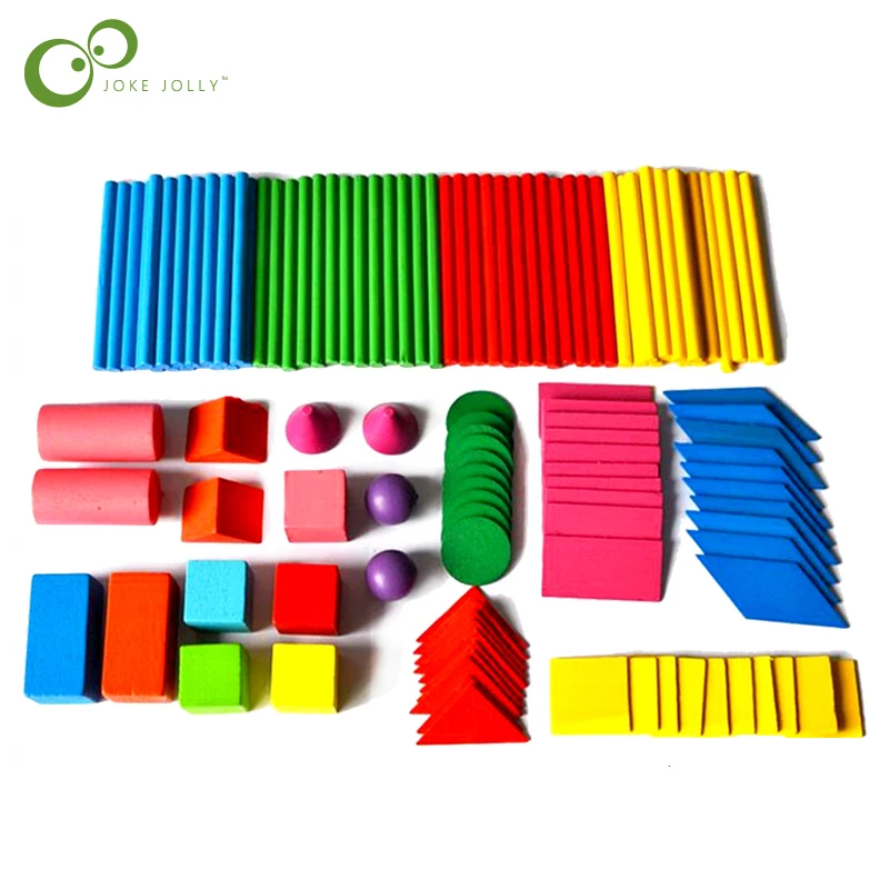 164pcs/lot Colorful Counting Sticks Geometry Shape Chips Mathematics ...