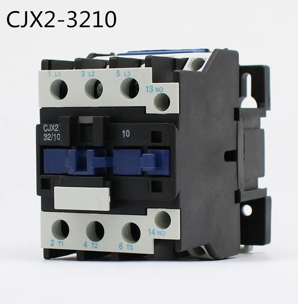 AC-Contactor-CJX2-3210-32A-NO-3-Phase-DIN-Rail-Mount-Electric-Power ...