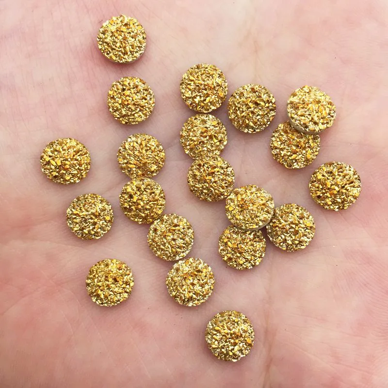 800 Uds. De gemas de resina de 8mm, apliques redondos de diamantes de ...