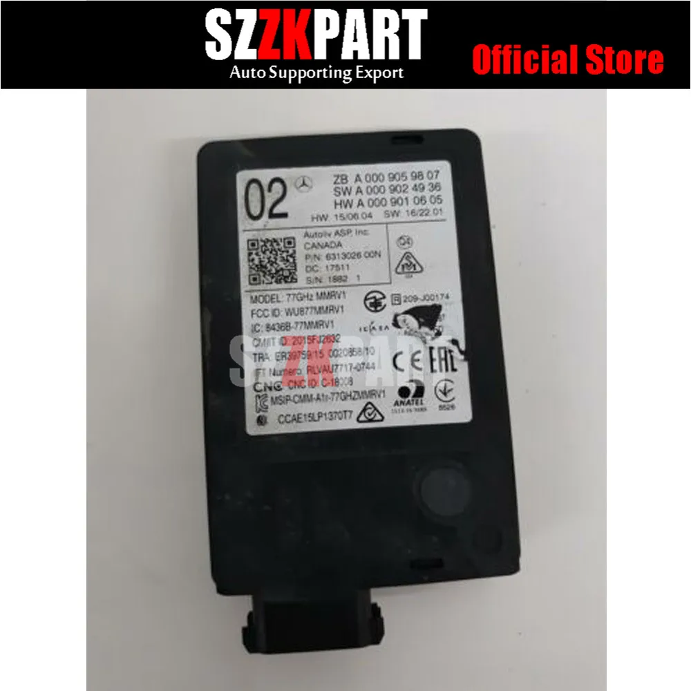 메르세데스 벤츠 W213 S213 W257 CLS 레이더 센서 제어 장치, A0009059807 OEM|배기 모듈 & 제어 장치 ...
