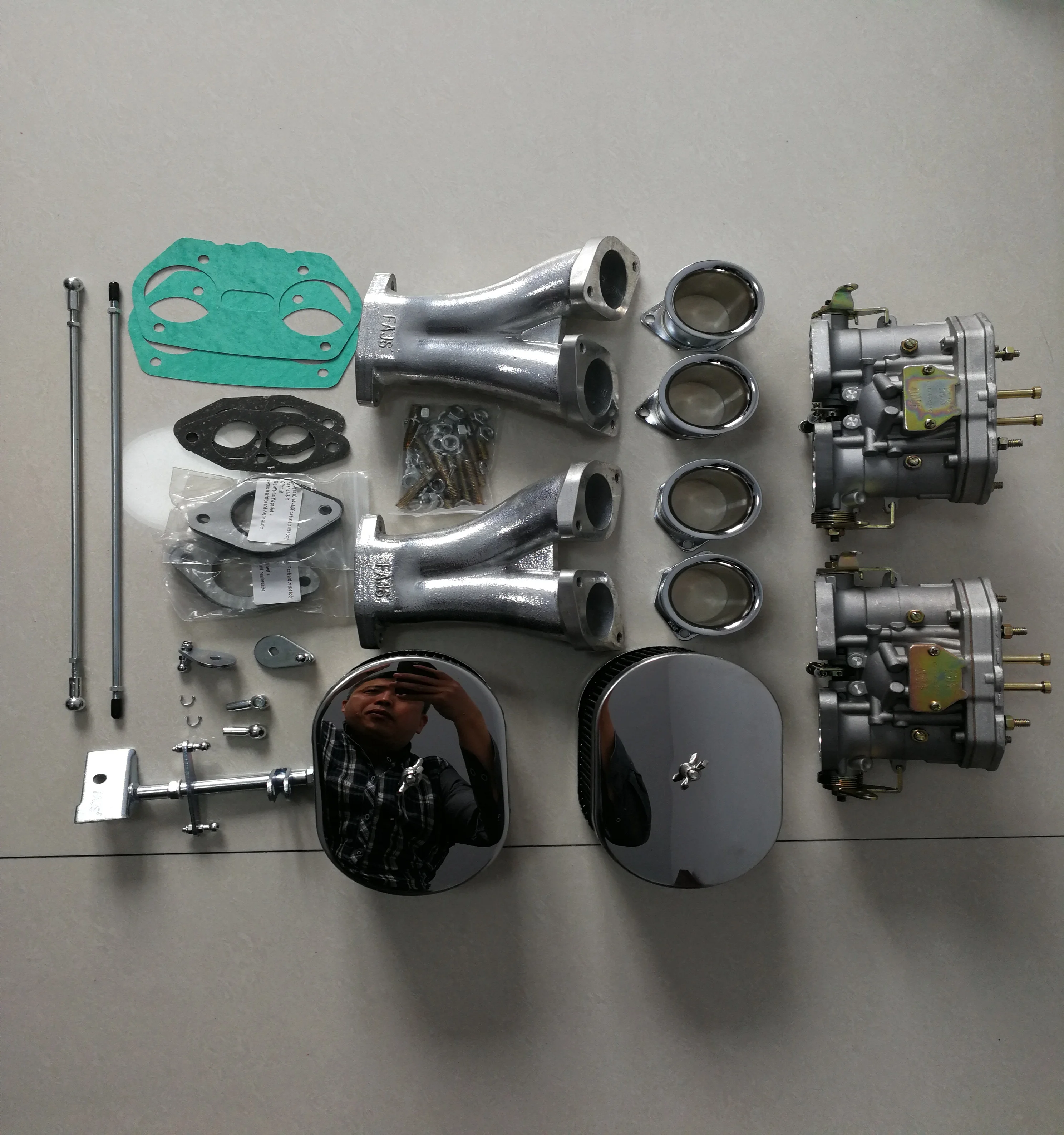 Kit de conversão carb para carburador harryberg, para vw tipo 1, faj ...