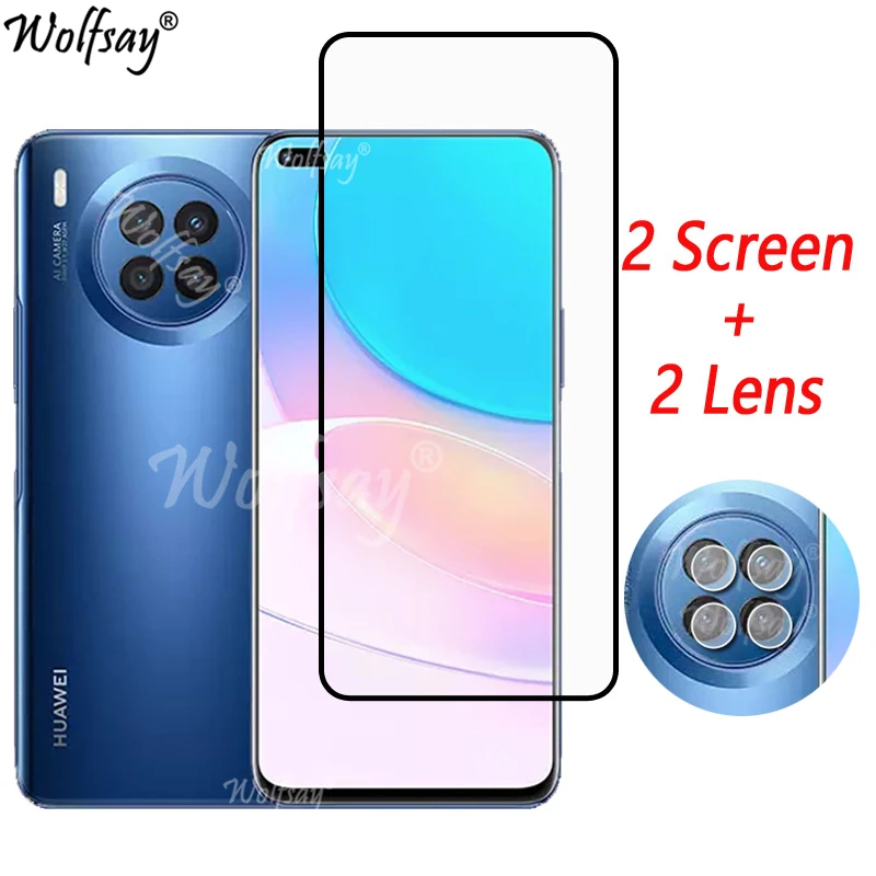 Tempered Glass For Huawei Nova 8i Screen Protector For Nova 8i 8 9 Pro ...