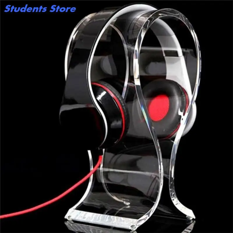 U-Shape-Acrylic-Headphone-Stand-Earphone-Hanger-Display-Shelf-Desk ...